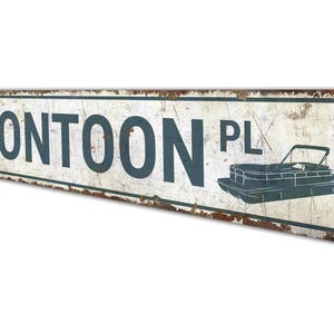 Pontoon Place Sign - Custom Pontoon Sign - Pontoon Boat Sign - Lake ...
