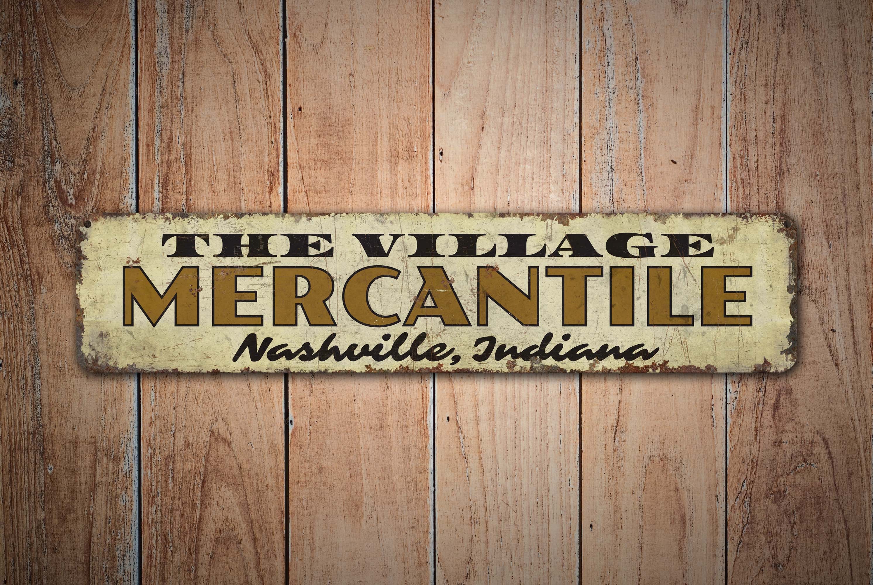 The Village Mercantile - Village Mercantile Sign - Mercantile Decor ...