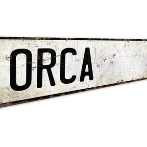 Orca - Orca Sign - Orca Decor - Orca Lover Gift - Custom Street Sign ...