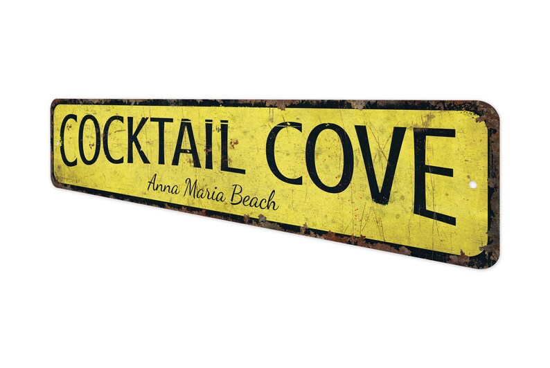 Cocktail Cove Sign Cocktail Cove Vintage Style Sign - Etsy