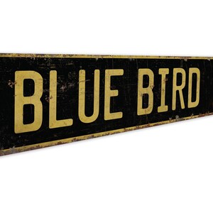 Blue Bird - Blue Bird Sign - Blue Bird Decor - Vintage Style Sign ...