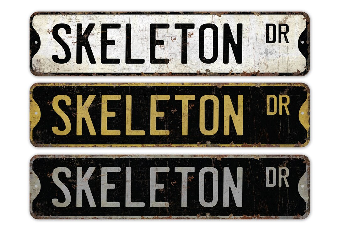 Skeleton - Skeleton Sign - Custom Skeleton - Custom Style Decor ...