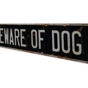 Beware of Dog Sign - Beware of Dog Decor - Vintage Style Sign - Beware ...