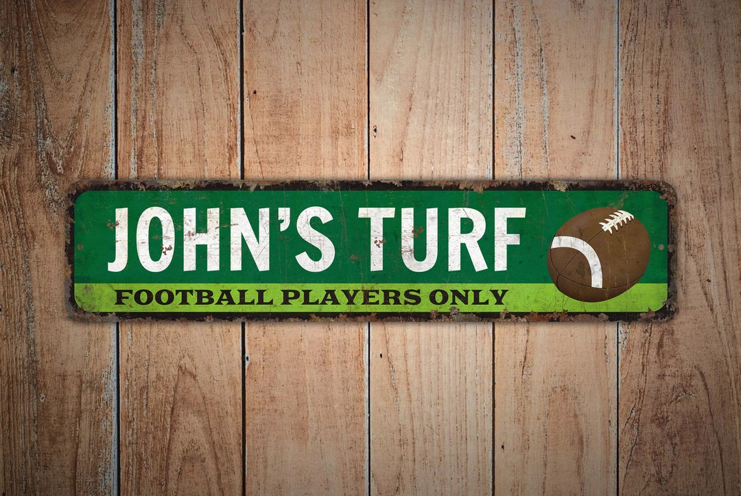 Johns Turf Sign - Kids Room Sign - Kids Room Decor - Vintage Style Sign ...