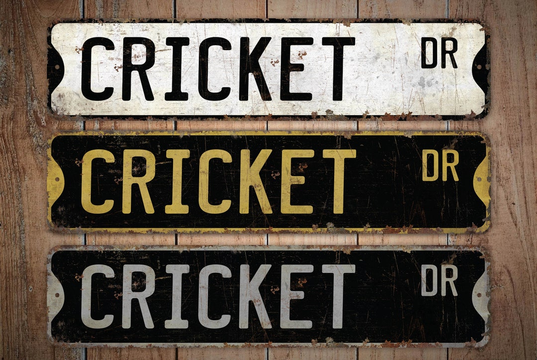 Cricket - Cricket Sign - Cricket Decor - Vintage Style Sign - Custom ...
