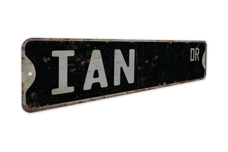 Ian Name Sign - Kids Room Door Sign - Boys Room Sign - Custom Name Sign ...