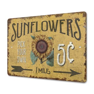 Pick Your Own Sunflowers - Pick Sunflowers Sign - Pick Sunflowers ...
