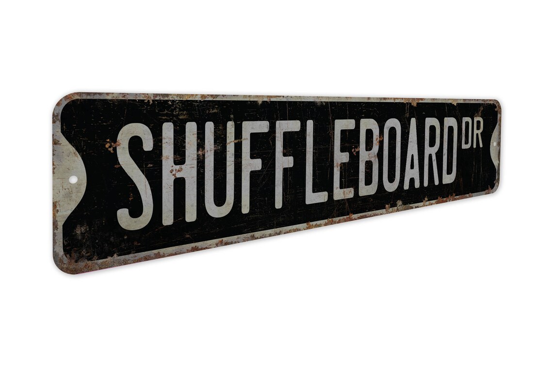 Shuffleboard Shuffleboard Sign Shuffleboard Game - Etsy