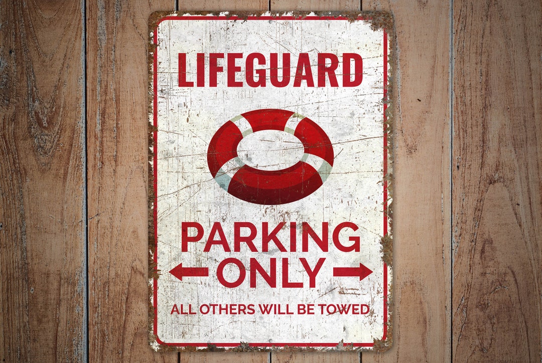 Lifeguard Parking - Lifeguard Parking Sign - Lifeguard Parking Only ...