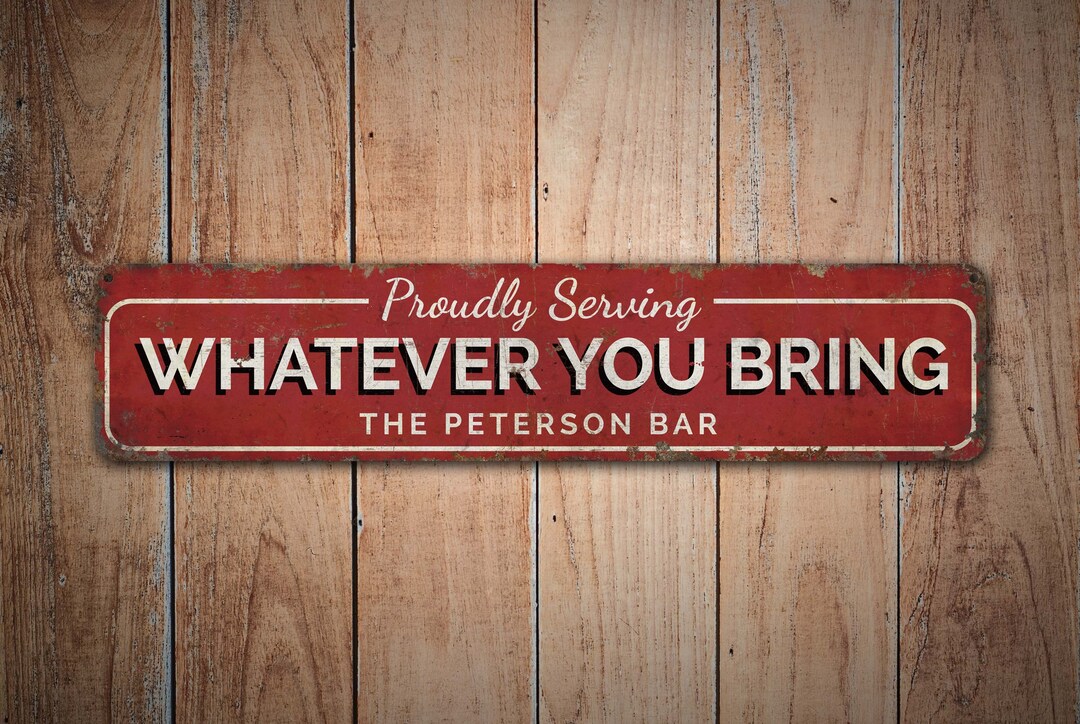 Custom Bar Sign Beer Bar Sign Beer Bar Decor Vintage Style Sign Custom ...