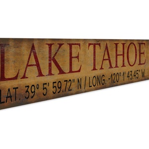 Lake Lat Long Sign - Lake Direction Sign - Lat Long Sign - Lake ...