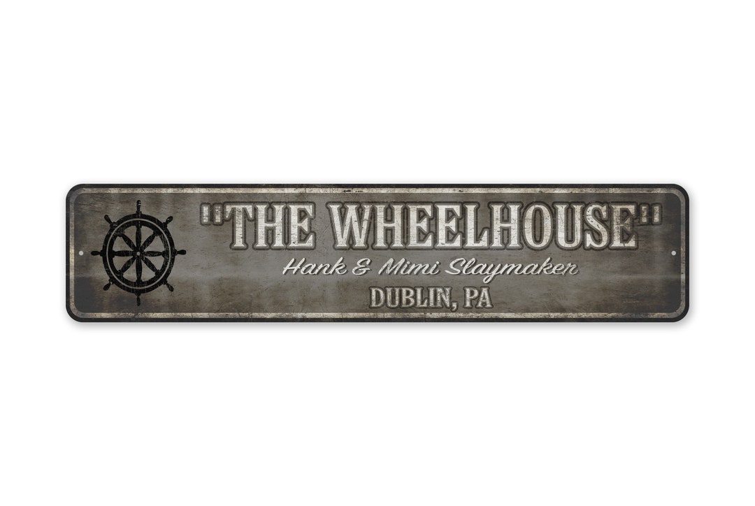 The Wheel House - Wheelhouse Sign - Wheelhouse Decor - Custom ...