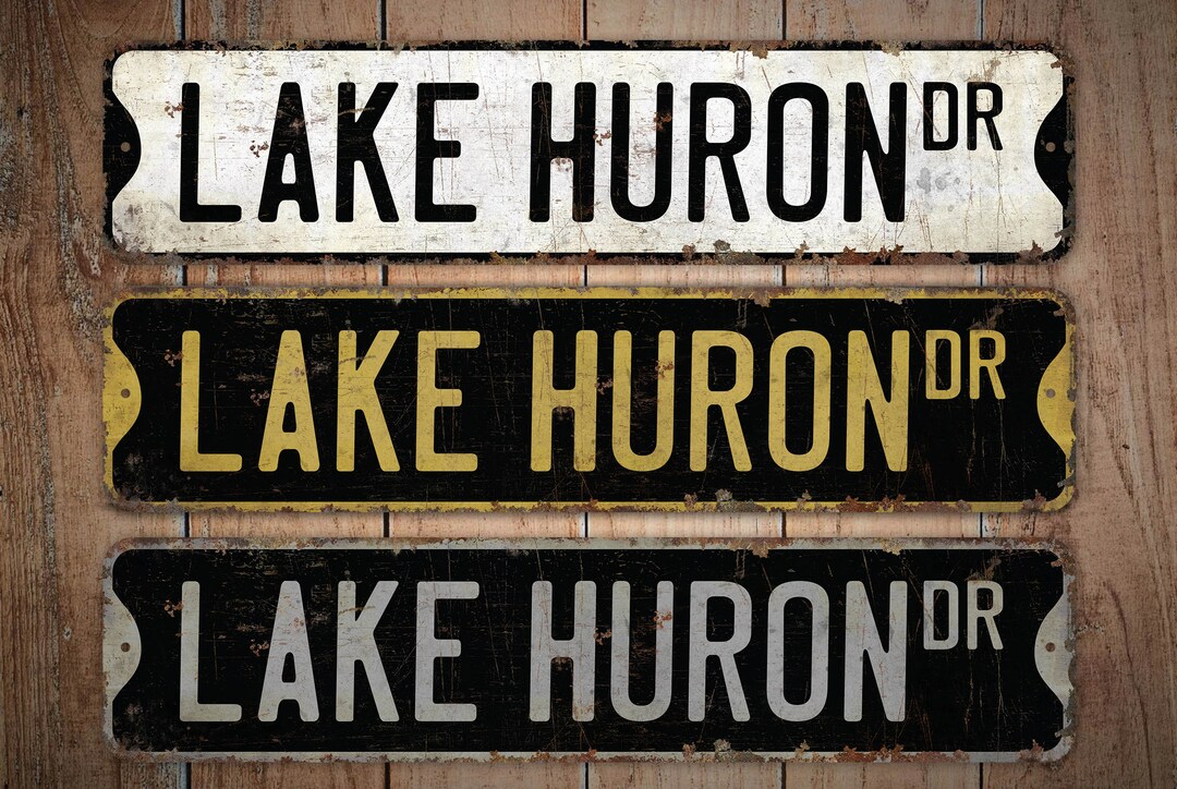 Lake Huron - Lake Huron Sign - Lake Lover - Lake Huron Decor - Custom ...