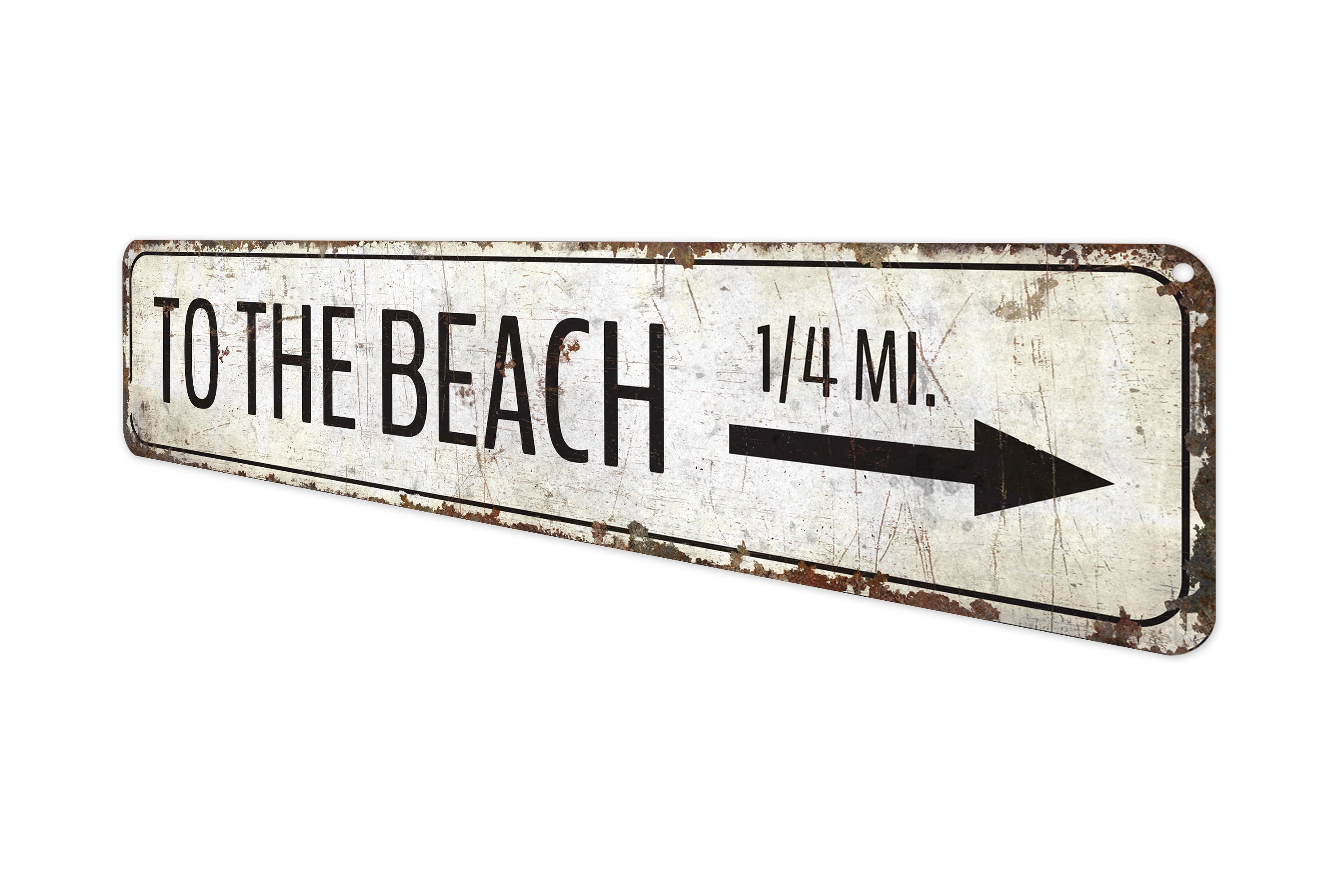 To the Beach Arrow - Vintage Style Sign - Beach Arrow Sign - Beach ...