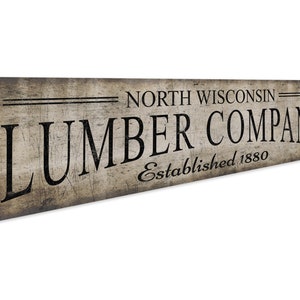 Lumber Company Sign - Lumber Company Decor - Custom Lumber Company ...