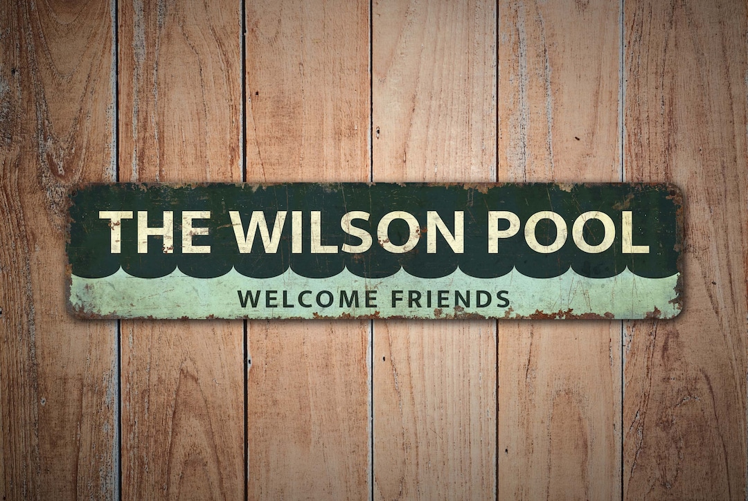 Pool Welcome Sign - Family Pool Welcome - Family Pool Welcome - Custom ...