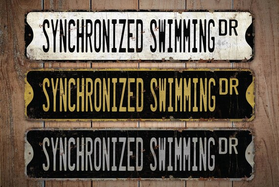 Synchronized Swimming Swimming Sign Swimming Decor Water - Etsy