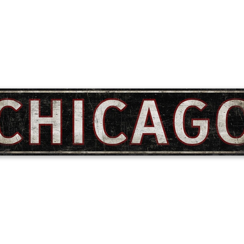 Chicago, Metal, Wall - Etsy