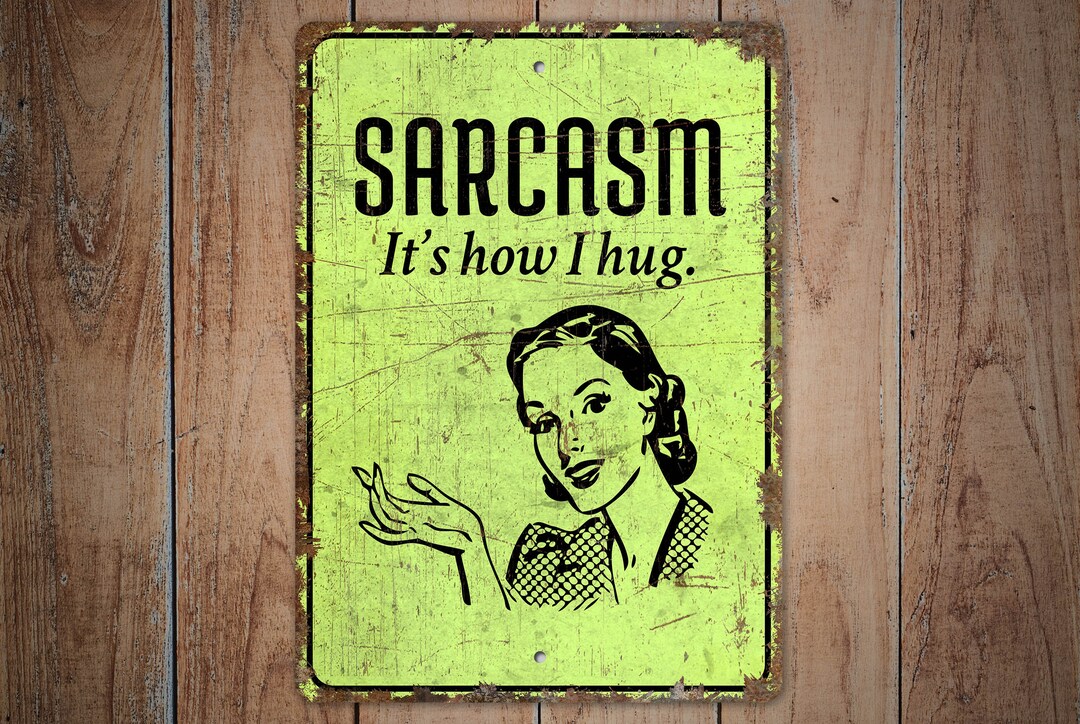 It's How I Hug - It's How I Hug Sign - Funny Sign - Funny Decor ...