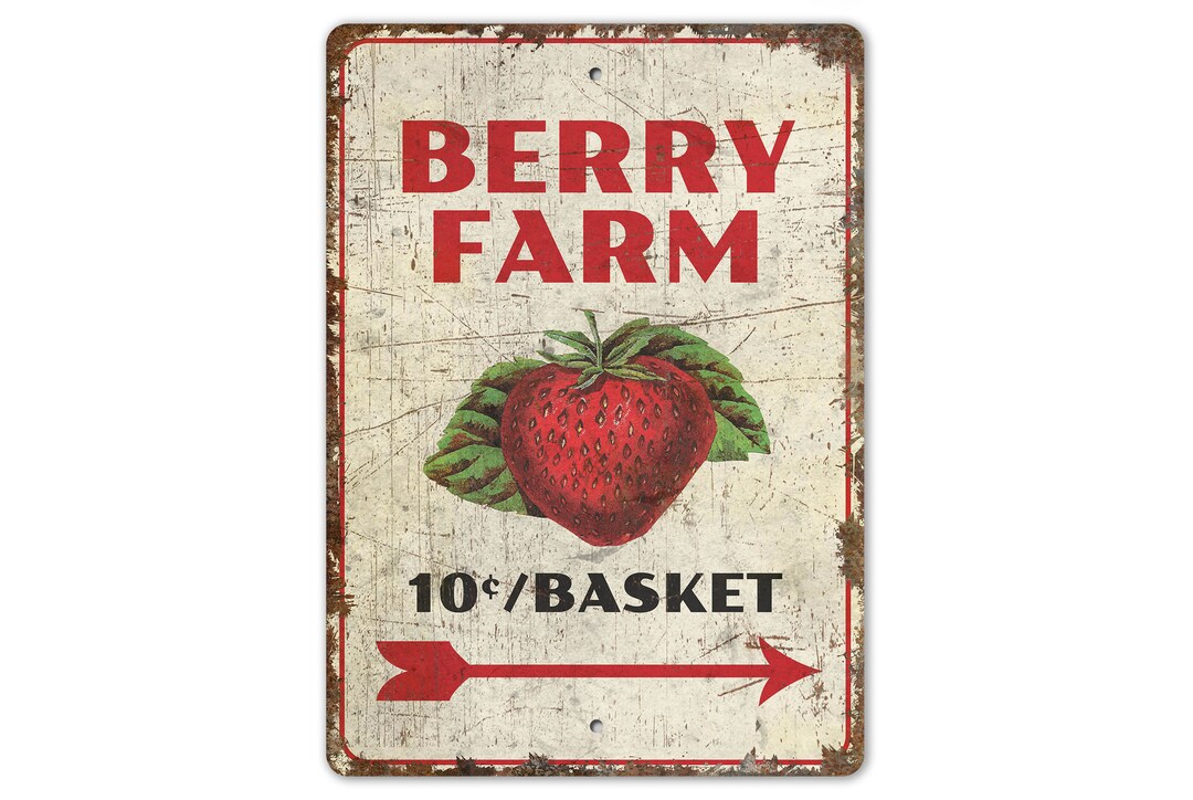 Berry Farm - Berry Farm Sign - Berry Farm Decor - Farm Sign - Farm ...