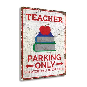 Teacher Parking Sign - Teacher Parking - Teacher Parking Only - Car ...