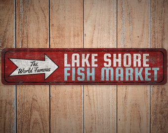 Fish Market Sign | Etsy