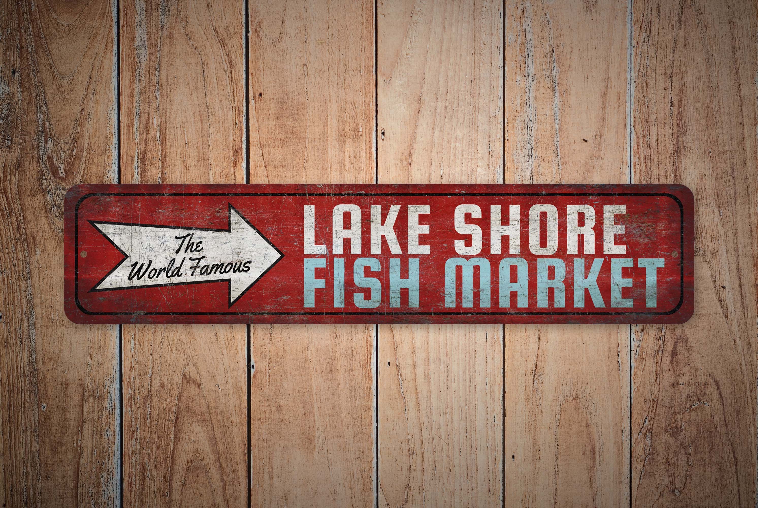 Lake Shore Fish Market Fish Market Sign Fresh Water Fish | Etsy