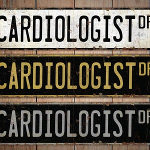 Cardiologist - Cardiologist Sign - Cardiologist Decor - Vintage Style ...