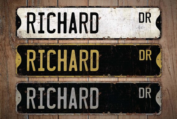 Richard Name Sign Kids Room Door Sign Boys Room Sign - Etsy