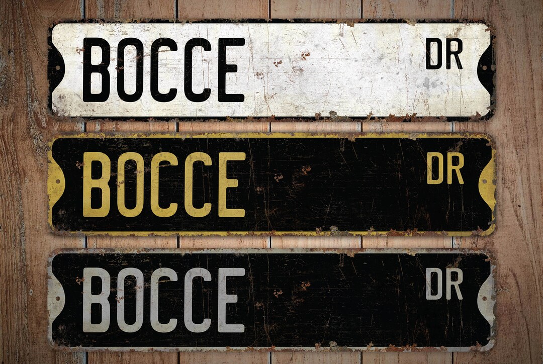 Bocce - Bocce Sign - Bocce Ball Game - Italian Ball Game - Bocce Decor ...