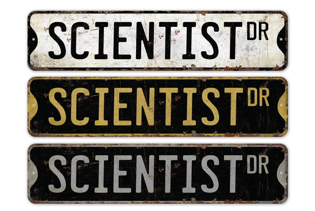 Scientist - Scientist Sign - Scientist Decor - Vintage Style Sign ...