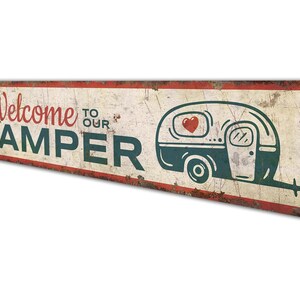 Welcome to Our Camper Sign - Cabin Decor - Camp Sign - Camp Decor ...