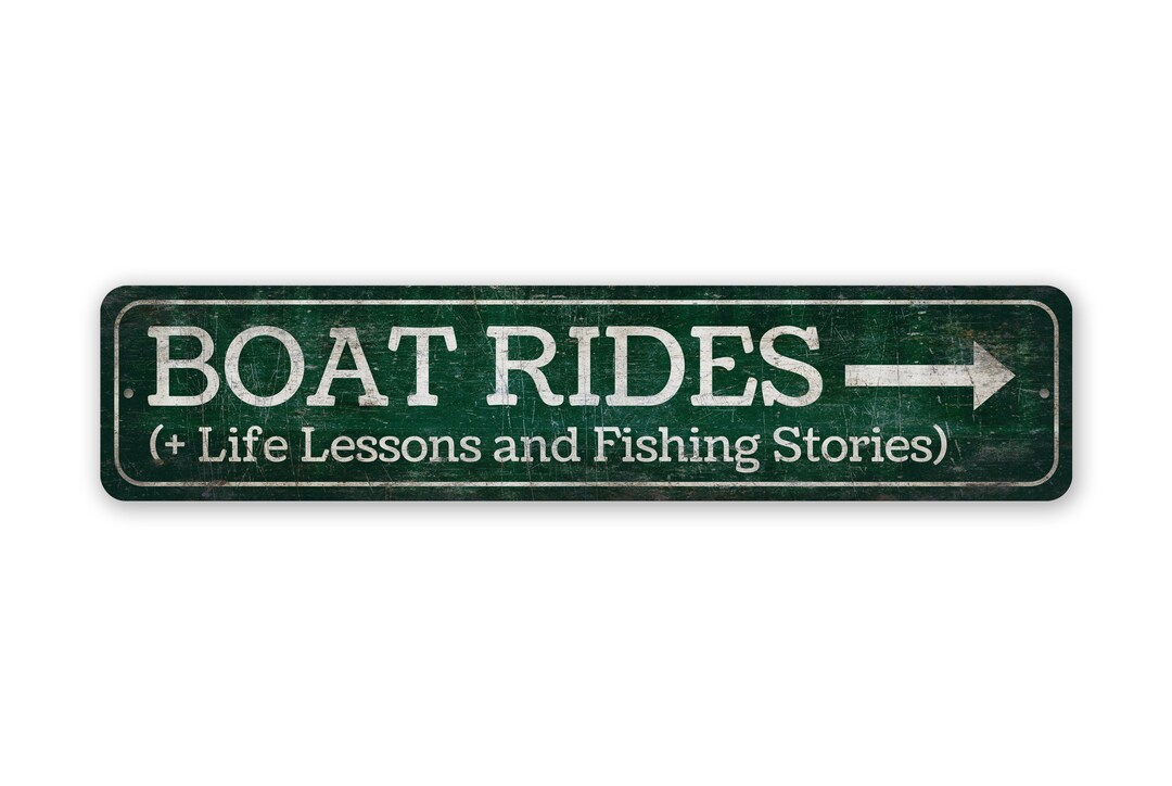 Custom Boat Ride Sign - Boat Ride Decor - Lake Boat Ride Sign - Vintage ...
