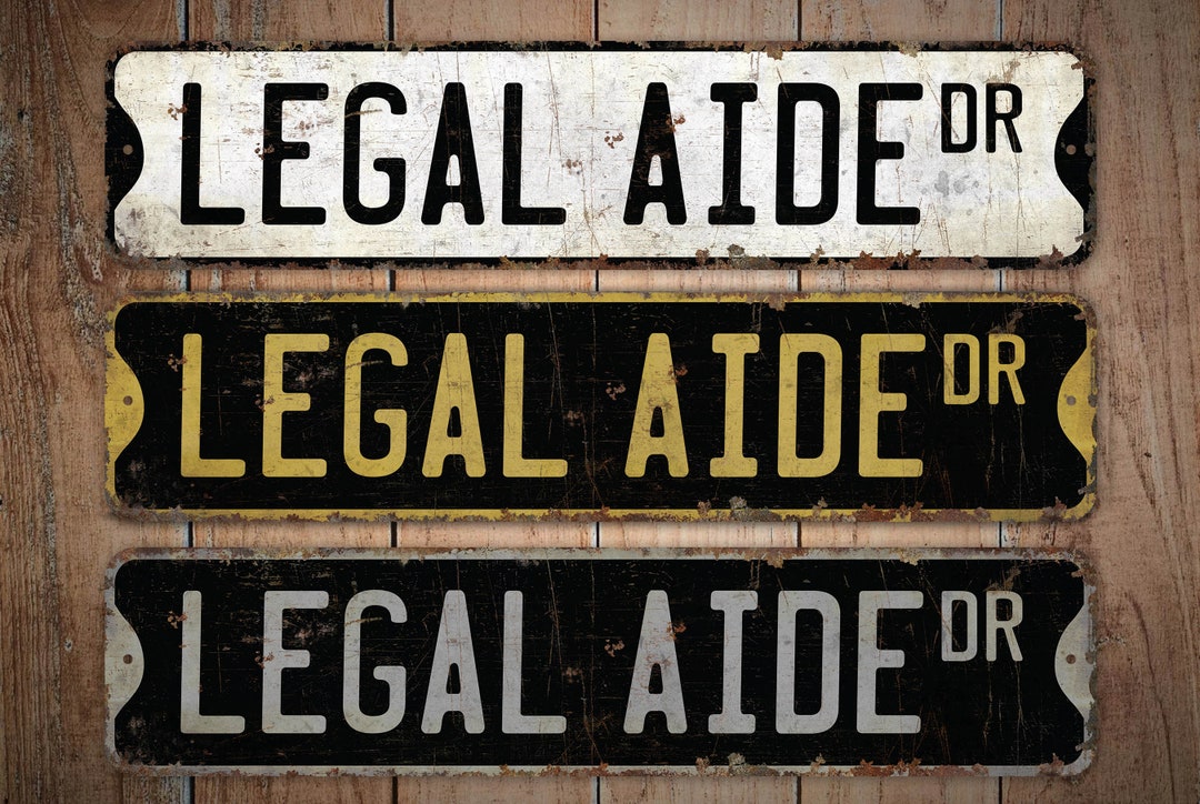Legal Aide - Legal Aide Sign - Legal Aide Decor - Vintage Style Sign ...