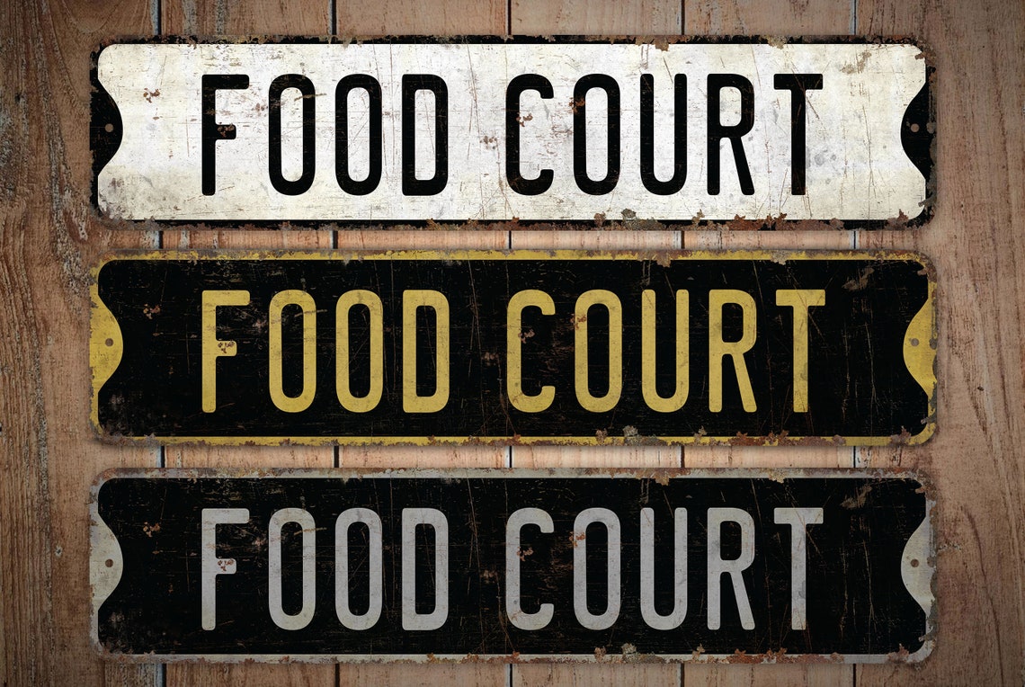 Food Court - Food Court Sign - Food Court Decor - Custom Food Court ...