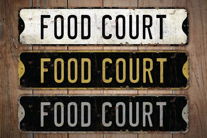 Food Court - Food Court Sign - Food Court Decor - Custom Food Court ...