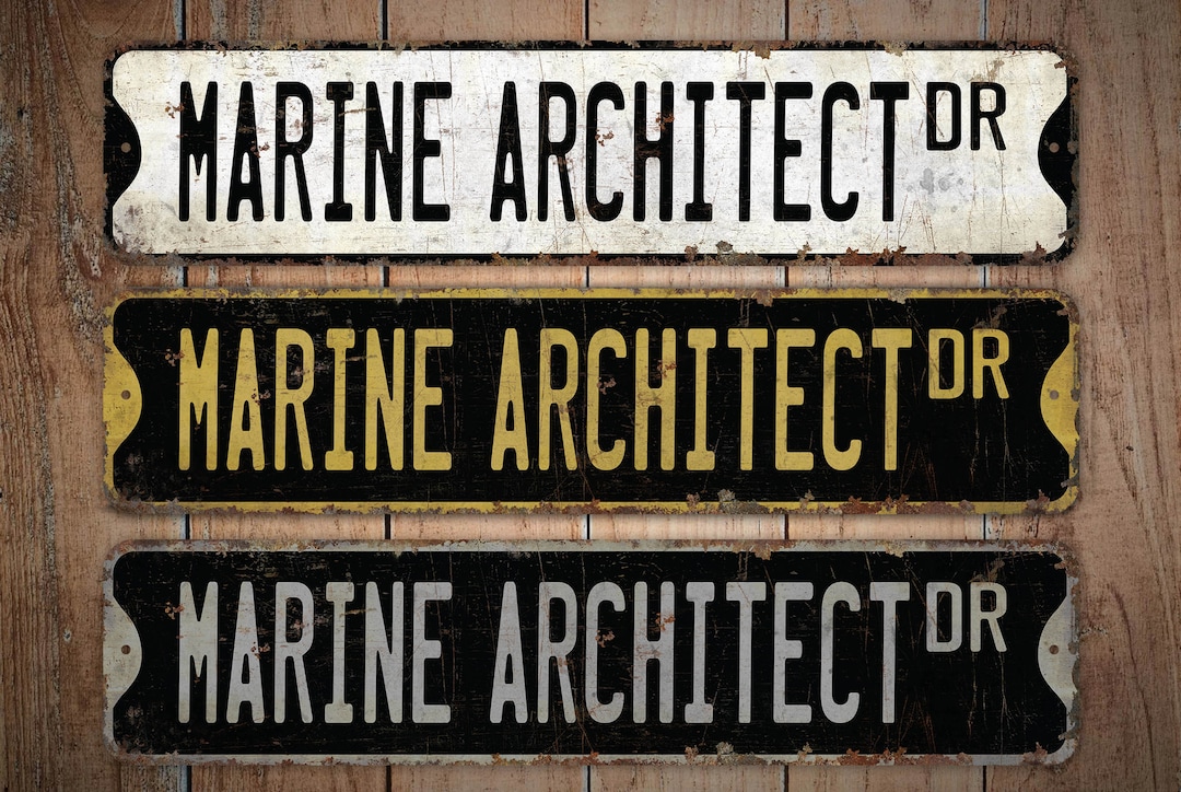 Marine Architect - Marine Architect Sign - Marine Architect Decor ...