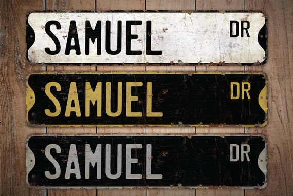 Samuel Name Sign Kids Room Door Sign Boys Room Sign - Etsy