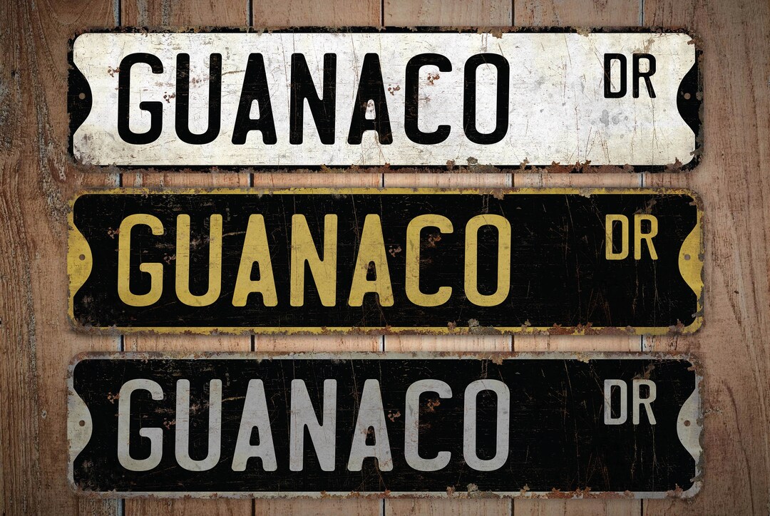 Guanaco - Guanaco Sign - Guanaco Decor - Vintage Style Sign - Custom ...