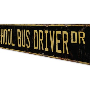 School Bus Driver - School Bus Driver Sign - School Bus Driver Decor ...