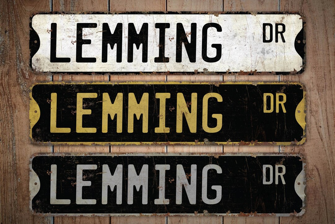 Lemming Lemming Sign Lemming Decor Lemming Lover Gift Lemming Owner ...