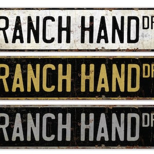 Ranch Hand - Ranch Hand Sign - Ranch Hand Decor - Vintage Style Sign ...