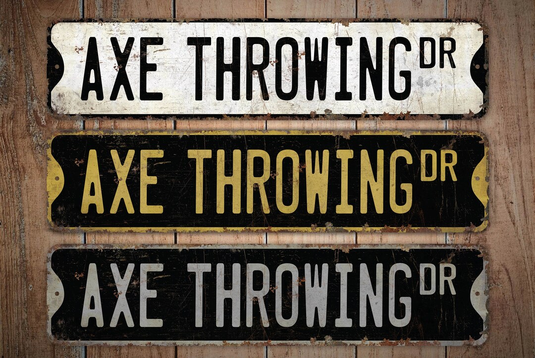 Axe Throwing Axe Throwing Sign Axe Throwing Decor Custom Axe Throwing ...