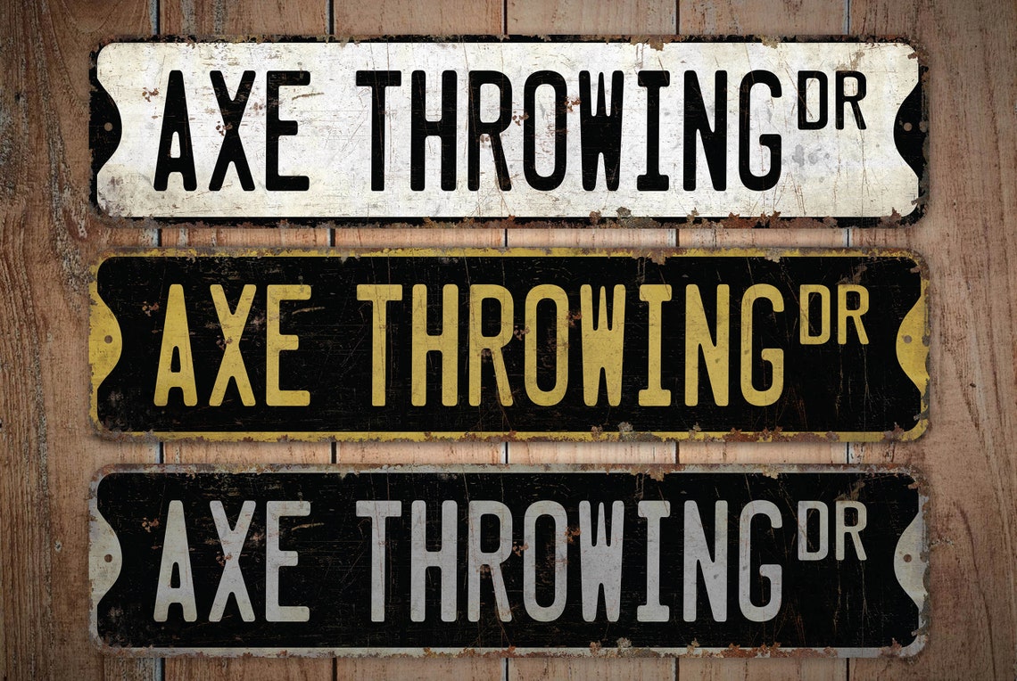 Axe Throwing Axe Throwing Sign Axe Throwing Decor Custom - Etsy