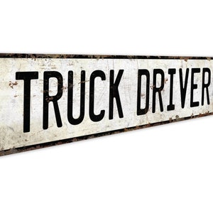 Truck Driver - Truck Driver Sign - Truck Driver Decor - Vintage Style ...