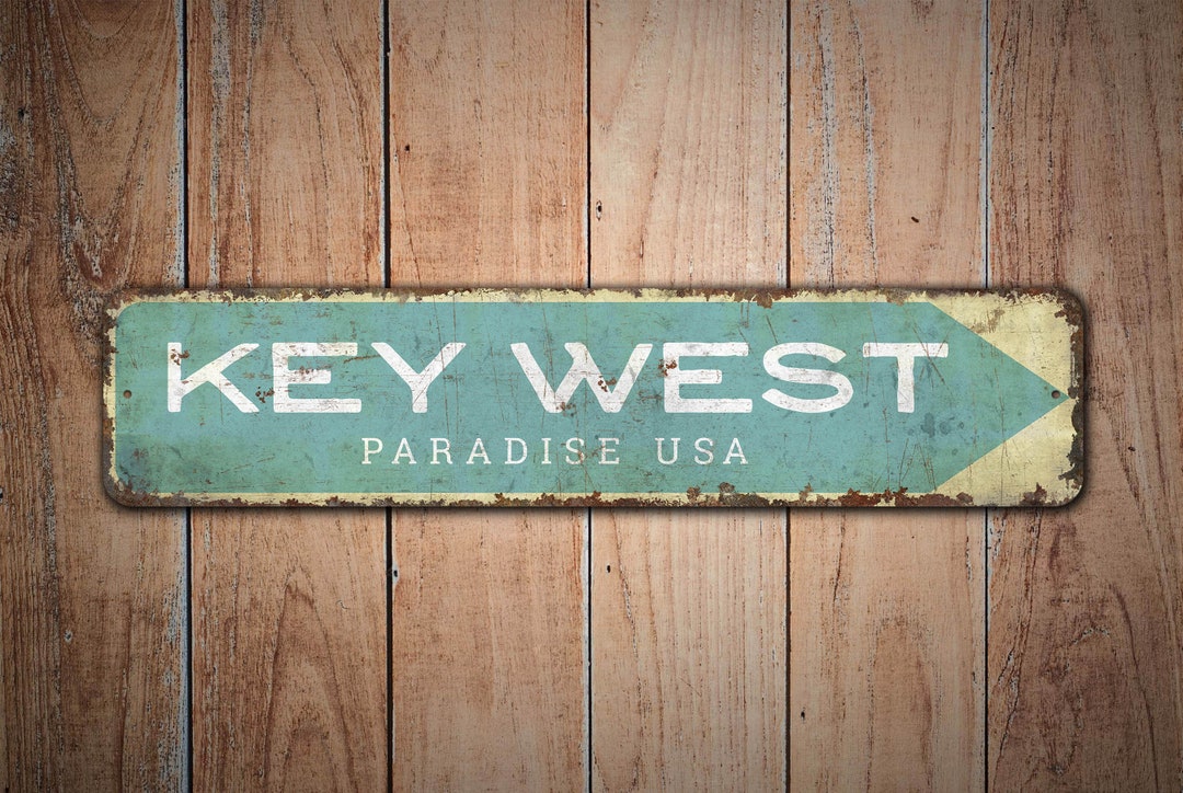 Key West Sign - Key West Decor - Key West Florida - Beach House Decor ...