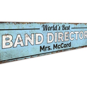Best Band Director - Band Director Sign - Band Director Decor ...