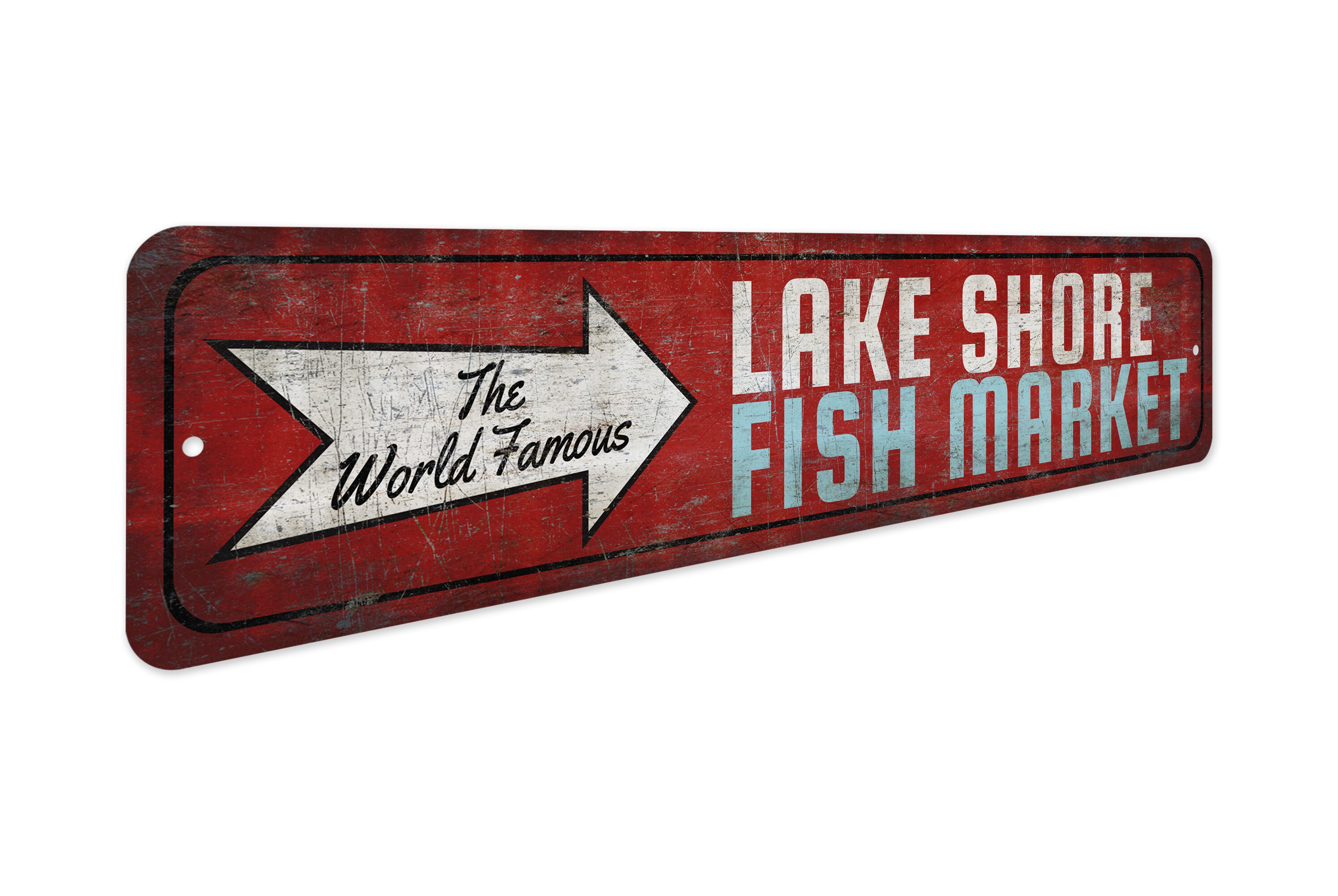Lake Shore Fish Market Fish Market Sign Fresh Water Fish | Etsy