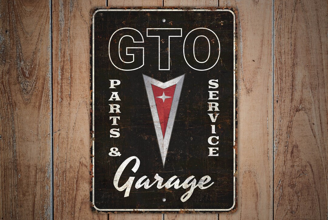 GTO Garage Sign - Garage Sign - Car Garage Sign - Car Garage Decor ...