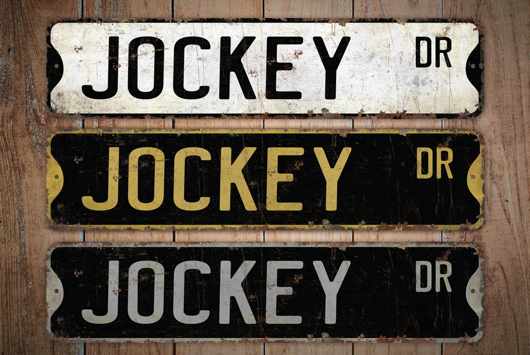 Jockey - Jockey Sign - Jockey Decor - Vintage Style Sign - Custom ...